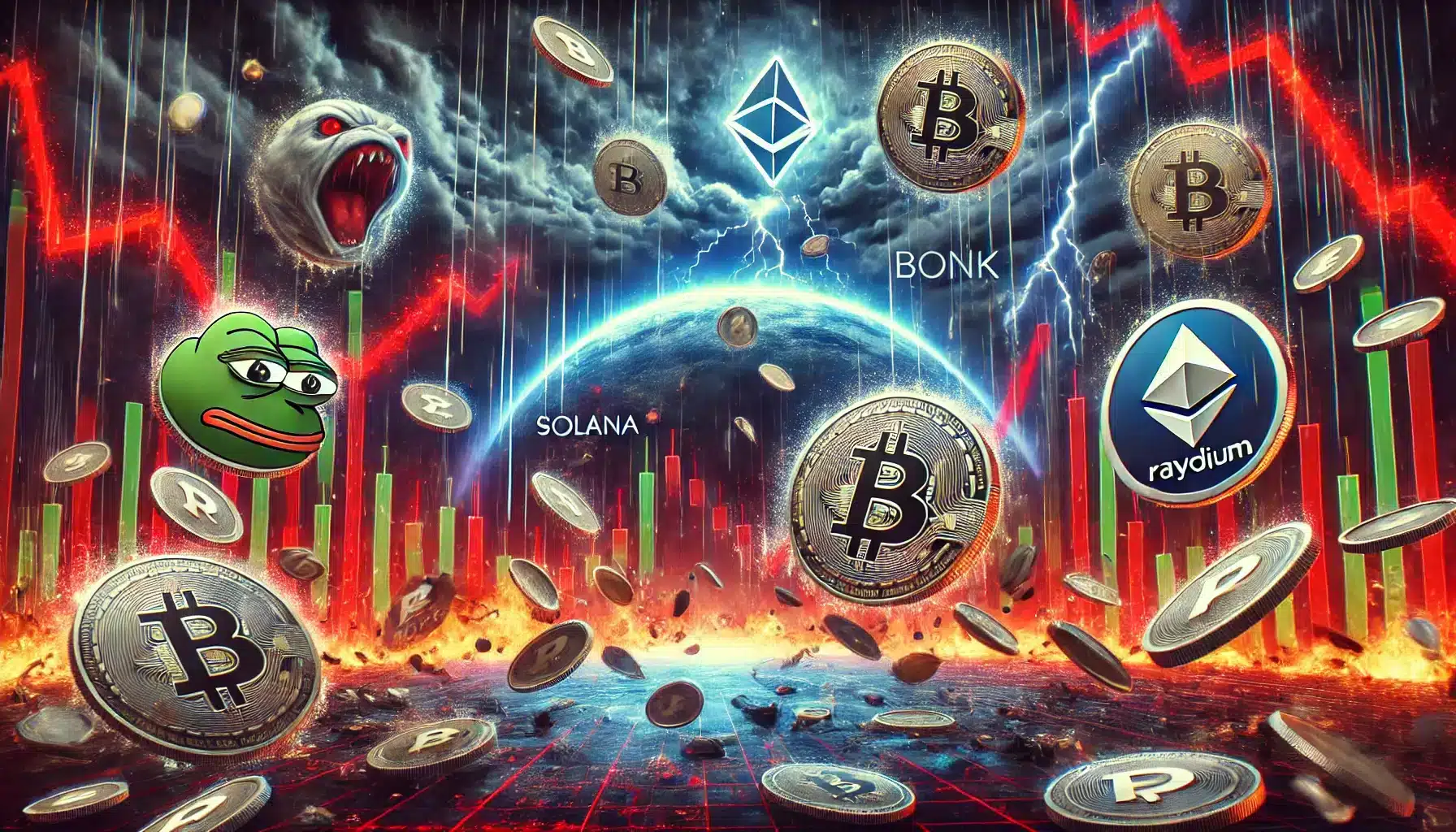 Why Did Solana, Bonk, Pepe, and Raydium Plunge? - The Bit Journal
