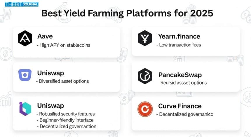 Best Yield Farming Platforms 2025: Top DeFi Picks