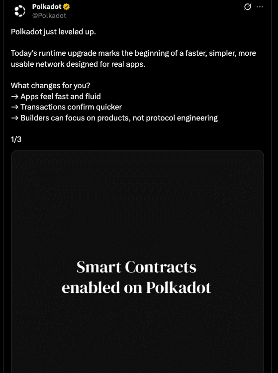 Polkadot Smart Contracts Hub Launches With Fixed DOT Supply